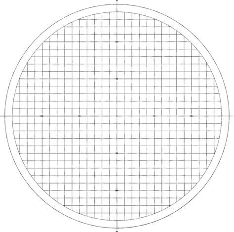 Overlay Chart For Projector No 15 Grid Chart 10 Mm Pitch Metric Ø 300