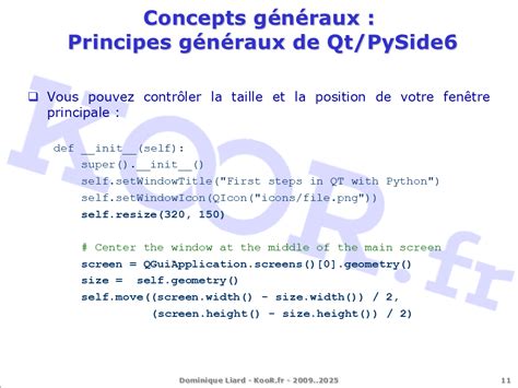 Mise En Oeuvre D Ihm Avec Python Et Qt
