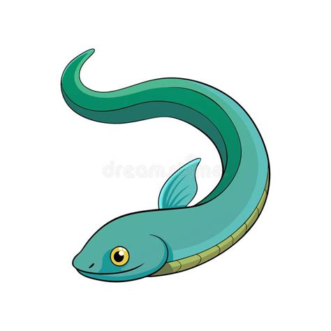 Detailed Illustration Of Eel Fish In Water Stock Image Illustration