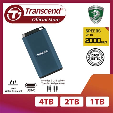 Promo Transcend External SSD ESD410C 2TB Cicil 0 3x Jakarta Pusat Transcend Indonesia