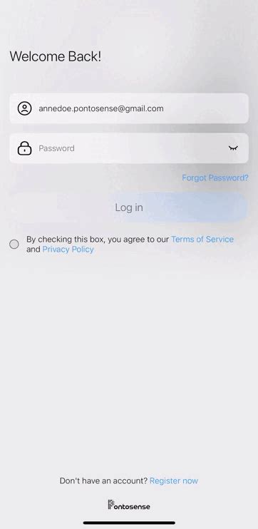 Resetting Your Password Pontosense