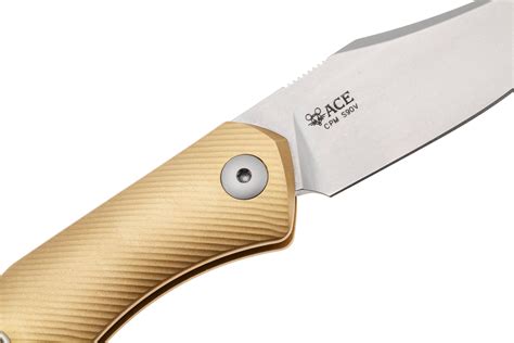 Giantmouse Ace Jutland Jutland Sj Brass Stonewashed Cpm S90v Milled