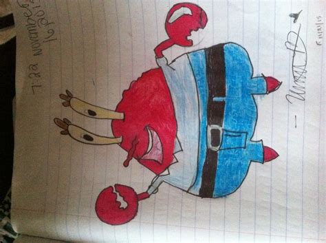 How To Draw Mr Krabs From SpongeBob SquarePants Steps