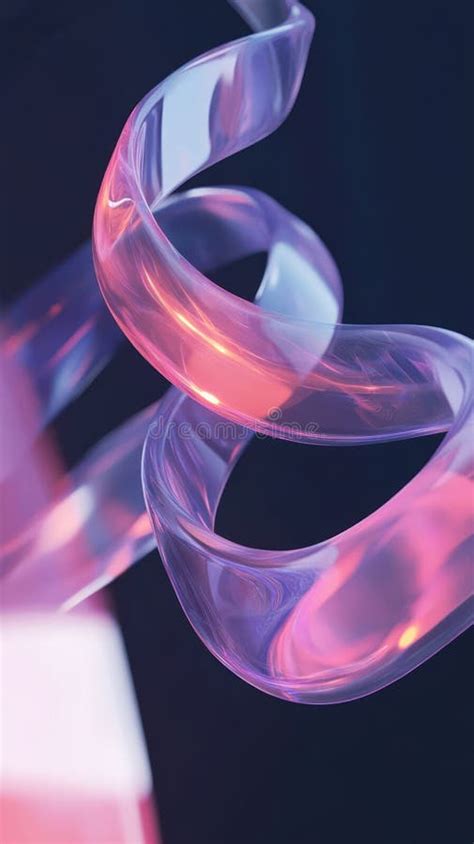 Abstract Translucent Shapes With A Gradient Effect Creating A Modern Visual Aesthetic Stock