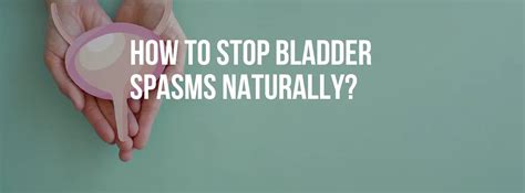 How Can You Stop Bladder Spasms Naturally Bestmade Natural Products
