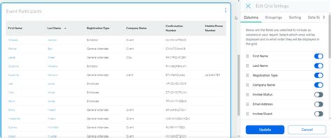 Customizing Your Report Widgets