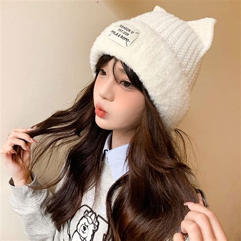 여성 겨울모자 니트고양이 털비니 방한모자 예쁜비니 온채널