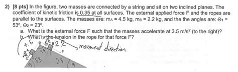 Solved Pts In The Figure Two Masses Are Connected By Chegg