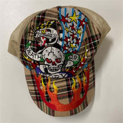 Ed Hardy Mens Size One Size Beige Cap