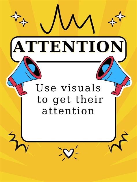 use visuals to get their attention av writing services