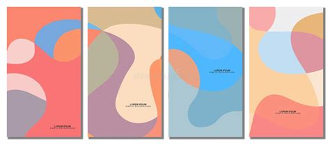 Abstract Wavy Set Background Stock Vector Illustration Of Color Colorful 258930696