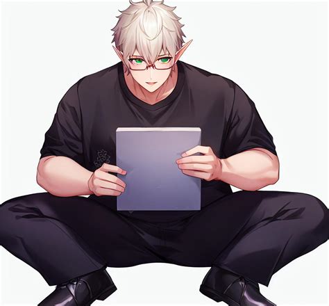 Monk Elf With Glasses2 By Uhhyou On Deviantart