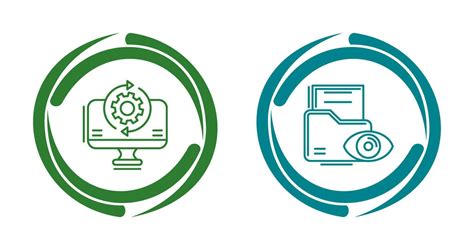 Synchronization And Data Visualization Icon 32900882 Vector Art At Vecteezy