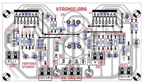 Tda7293 Amplifier Circuit Diagram With Pcb Artofit