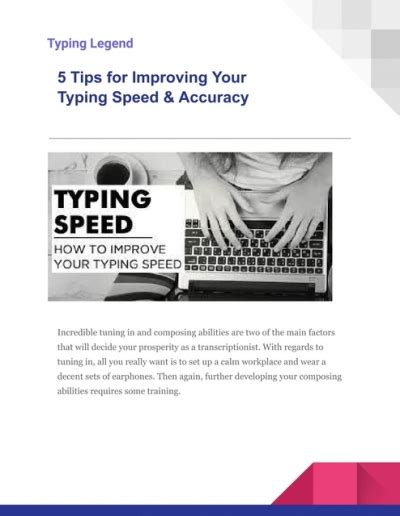 5 Tips For Improving Your Typing Speed Accuracy