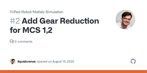 Add Gear Reduction For Mcs 12 · Issue 2 · Triped Robotmatlab