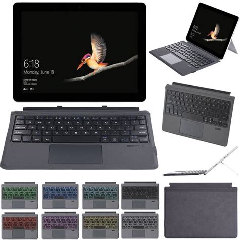 Para Microsoft Surface Go Go2 Go3 Go4 Teclado Bluetooth Sem Fio C Touchpad Com Tampa Da Caixa