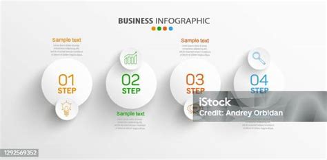다이어그램 그래프 프레젠테이션 및 4가지 옵션 부품 단계와 함께 차트를 위한 비즈니스 벡터 인포그래픽 템플릿 0명에 대한 스톡 벡터 아트 및 기타 이미지 Istock