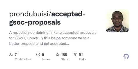 Accepted Gsoc Proposals 2019 Proposals Md At Master Prondubuisi