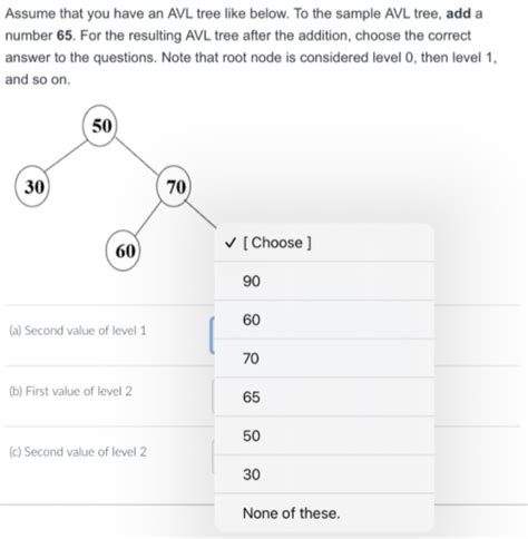 Solved Assume That You Have An Avl Tree Like Below To The