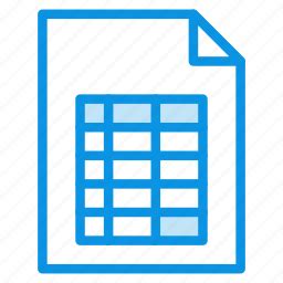 Database Datatable Excel Sheet Sql Table Icon Download On Iconfinder