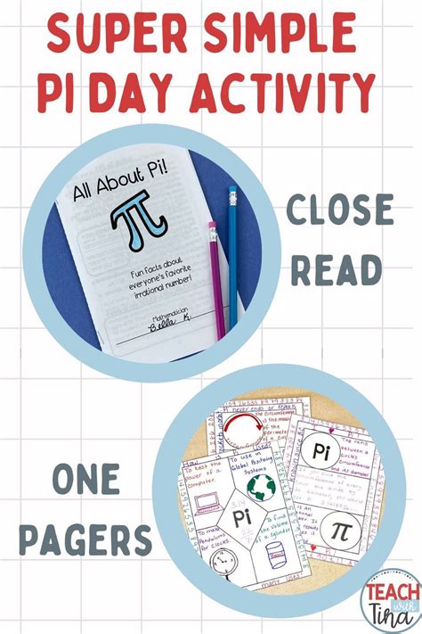 A Close Up Of A Piece Of Paper With The Words Super Simple Pi Day Activity