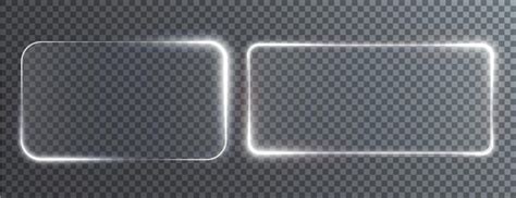 미래 지향적인 Hud 빛 흰색 프레임 Hud Png 수집 기술 배경 빛 유리 흰색 프리미엄 벡터