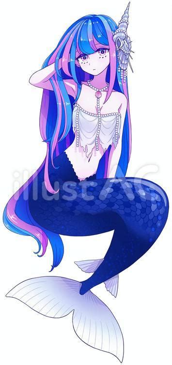 人魚 立ち絵イラスト No 22942945｜無料イラスト・フリー素材なら「イラストac」