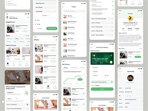 Course App Ui Kit By Ofspace Ux Ui On Dribbble