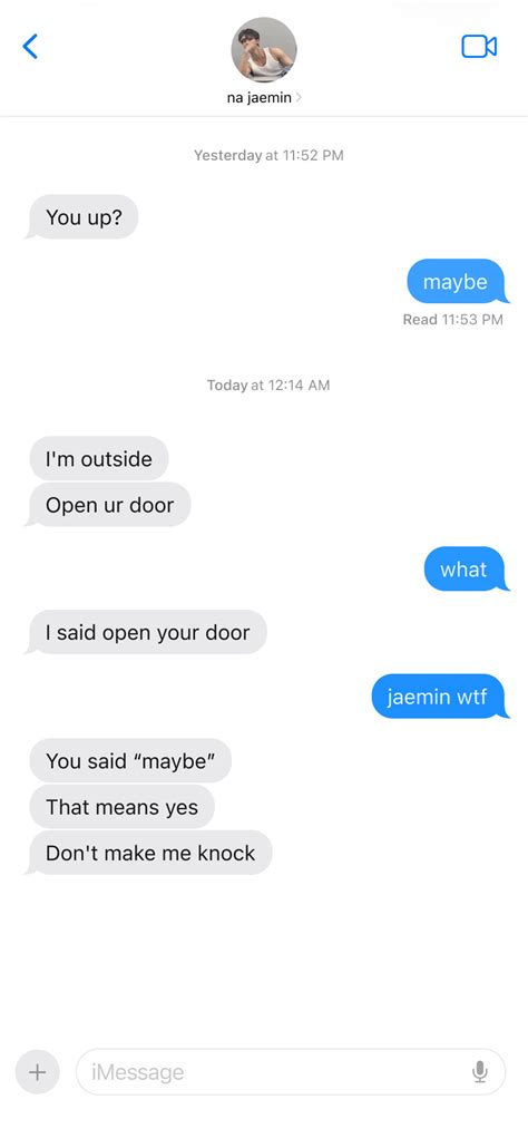 Casual Texts With Na Jaemin ᴗ͈ˬᴗ͈♡ Idoljaemin X Reader Mentions