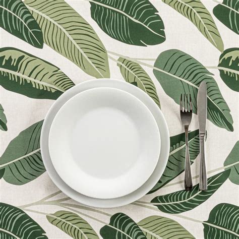 By The Metre Eucalyptus Leaf Pvc Table Protector Dunelm