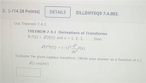 solved use theorem 7 4 1 theorem 7 4 1 derivatives of