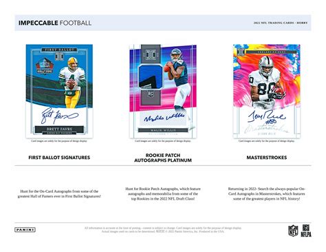 2022 Panini Impeccable Nfl Football Cards