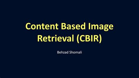 Content Based Image Retrieval Cbir Pdf Search Internet