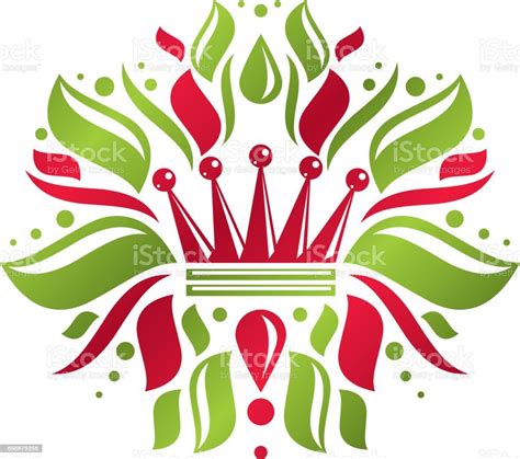 릴리 꽃 로얄 엠 블 럼입니다 팔의 문장 학 외 투 벡터 일러스트 레이 션 장식 리본 및 제국 크라운 만든 격리 생태와 환경 보전 사업 국장입니다 0명에 대한 스톡 벡터