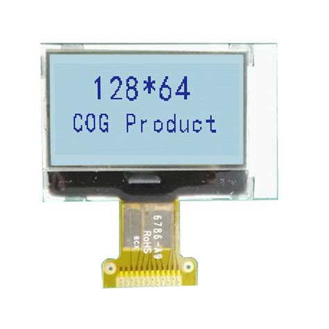 Small Size St7567 Lcd Controller Monochrome 12864 Dots Matrix Cog Lcd