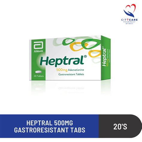 Heptral 500mg Gastroresistant Tablets 20s Mycityhealth Sdn Bnd