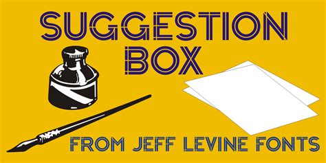 Suggestion Box Jnl Font Fontspring