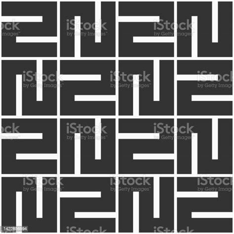 추상적인 기하학적 이음새가 없는 벡터 패턴 기하학적 사각형 타일 배경 직사각형에 대한 스톡 벡터 아트 및 기타 이미지