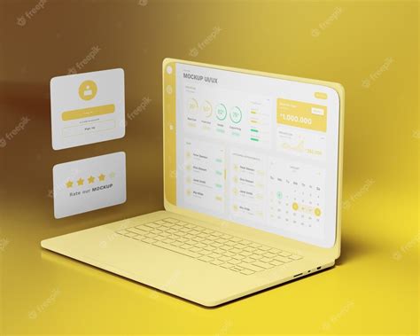 Premium Psd Ui And Ux Interface Design For Laptop Device