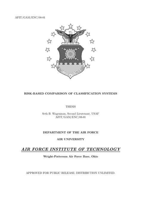 Pdf A Risk Based Comparison Of Classification Systems