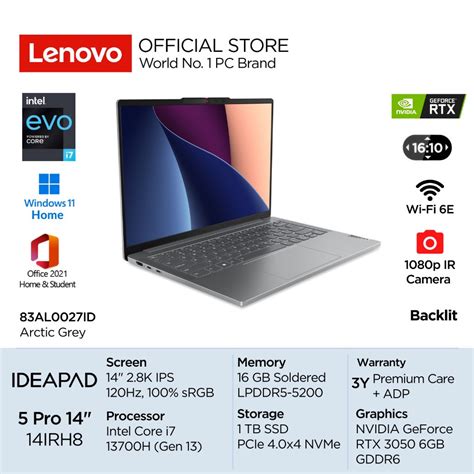 Lenovo Ideapad Slim I Pro Irh Elektronik Komputer Laptop Di Carousell