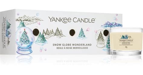 Yankee Candle Snow Globe Wonderland 3 Mini Votives Candles Christmas