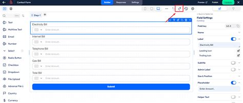 Builder Setting Bit Form