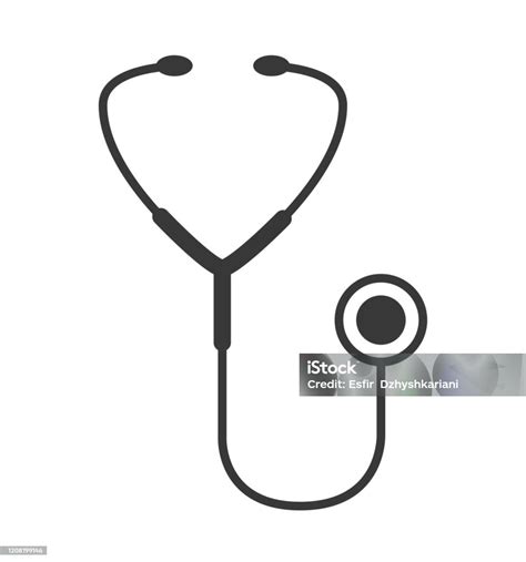 청진기 아이콘 의료 청진기 아이콘 벡터 일러스트 플랫 디자인 격리 건강 진단에 대한 스톡 벡터 아트 및 기타 이미지 건강 진단 건강관리와 의술 금속 Istock