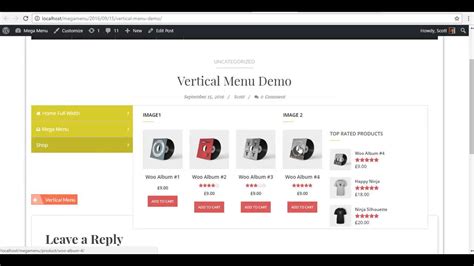 Free Wordpress Plugin Ap Mega Menu Configure Woocommerce Products Wordpress Tutorial Youtube