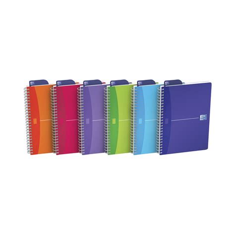 5 X Oxford Office Wirebound A5 Translucent Poly Cover Notebooks 100104780