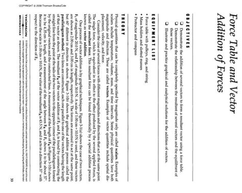 Solved Force Table And Vector Addition Of Forces O B Chegg Com