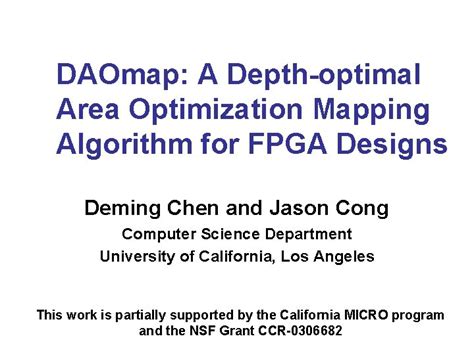 Daomap A Depthoptimal Area Optimization Mapping Algorithm For