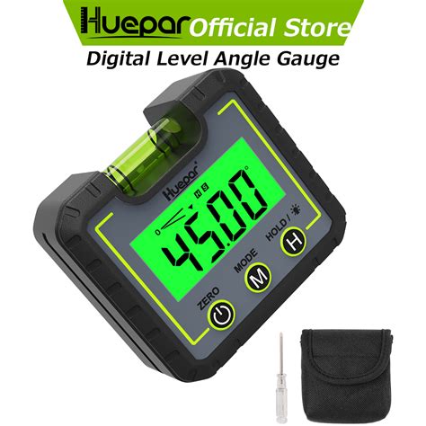 Huepar Digital Level Angle Gauge Mini Angle Finder Level Box With V